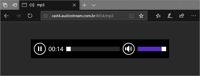 Streaming Audio in Edge – text/plain