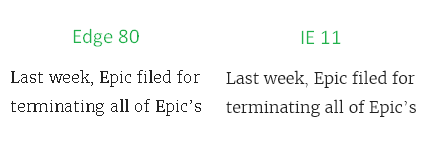 Font Smoothing in Edge – text/plain