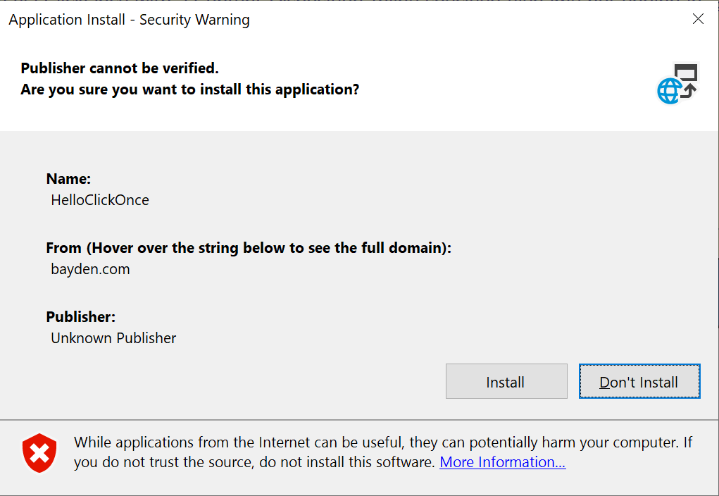 Demystifying ClickOnce – text/plain