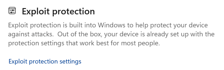 Defensive Technology: Exploit Protection – text/plain