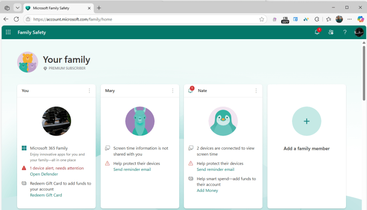 Family Safety Content Filtering – text/plain